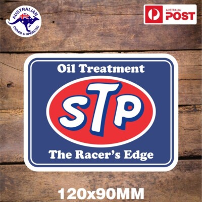 STP STICKER THE RACER'S EDGE FOR DRAG RACING RALLY HOT ROD RAT ROD ...