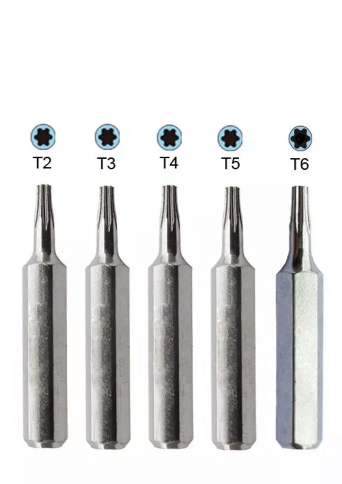 5PC Torx Screwdriver Micro bits Set T2 T3 T4 T5 T6 Repair Tool Mobile ...