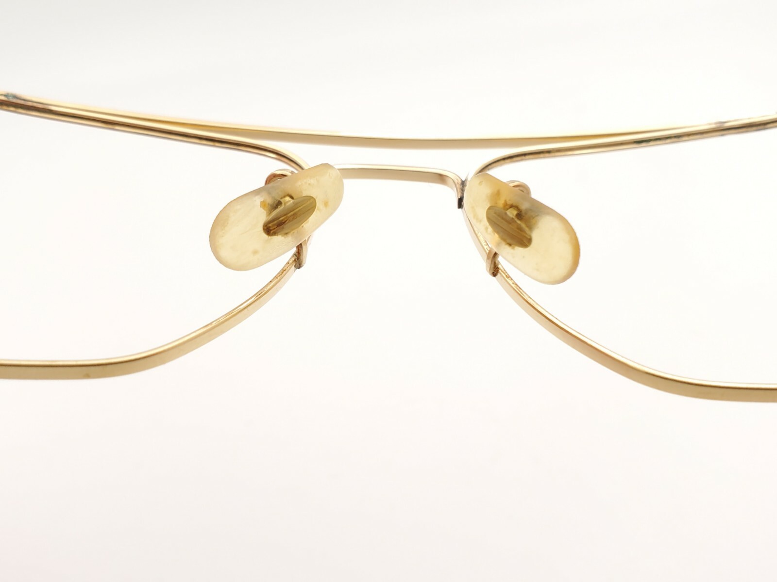 Vintage B&L Ray Ban Bausch & Lomb 58mm Gold Echelon Cable Temples Frame ...