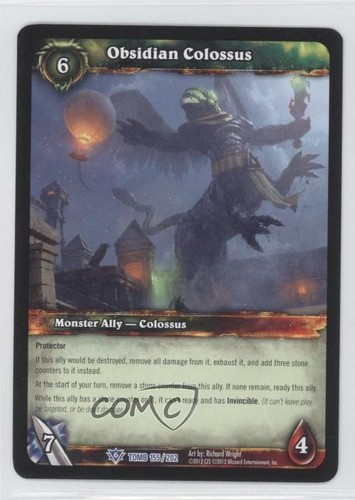 2012 World of Warcraft TCG: Tomb of the Forgotten Obsidian Colossus ...