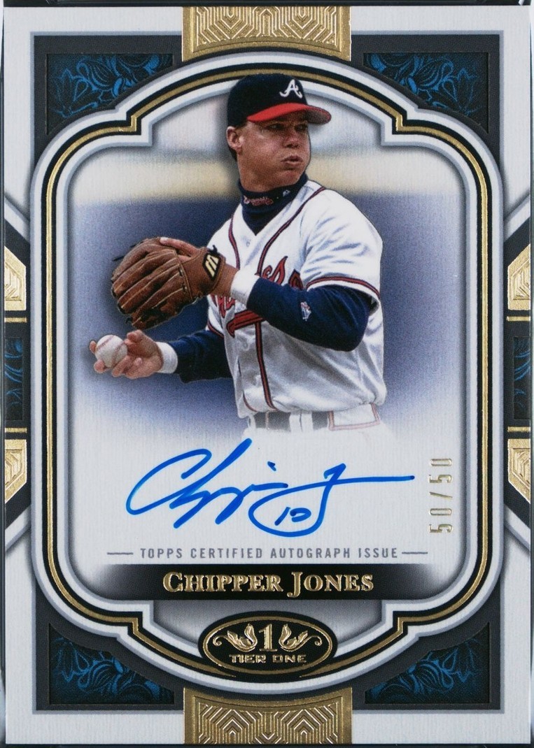 2023 Topps Tier One - Next Level Autographs Chipper Jones #NLA-CJ ...