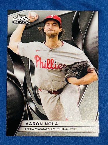 2025 Topps Chrome Black Aaron Nola Philadelphia Phillies #76 | eBay