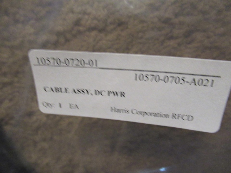 Harris DC Power Cable, Pt # 10570-0705-A021, 20 Ft, New | eBay