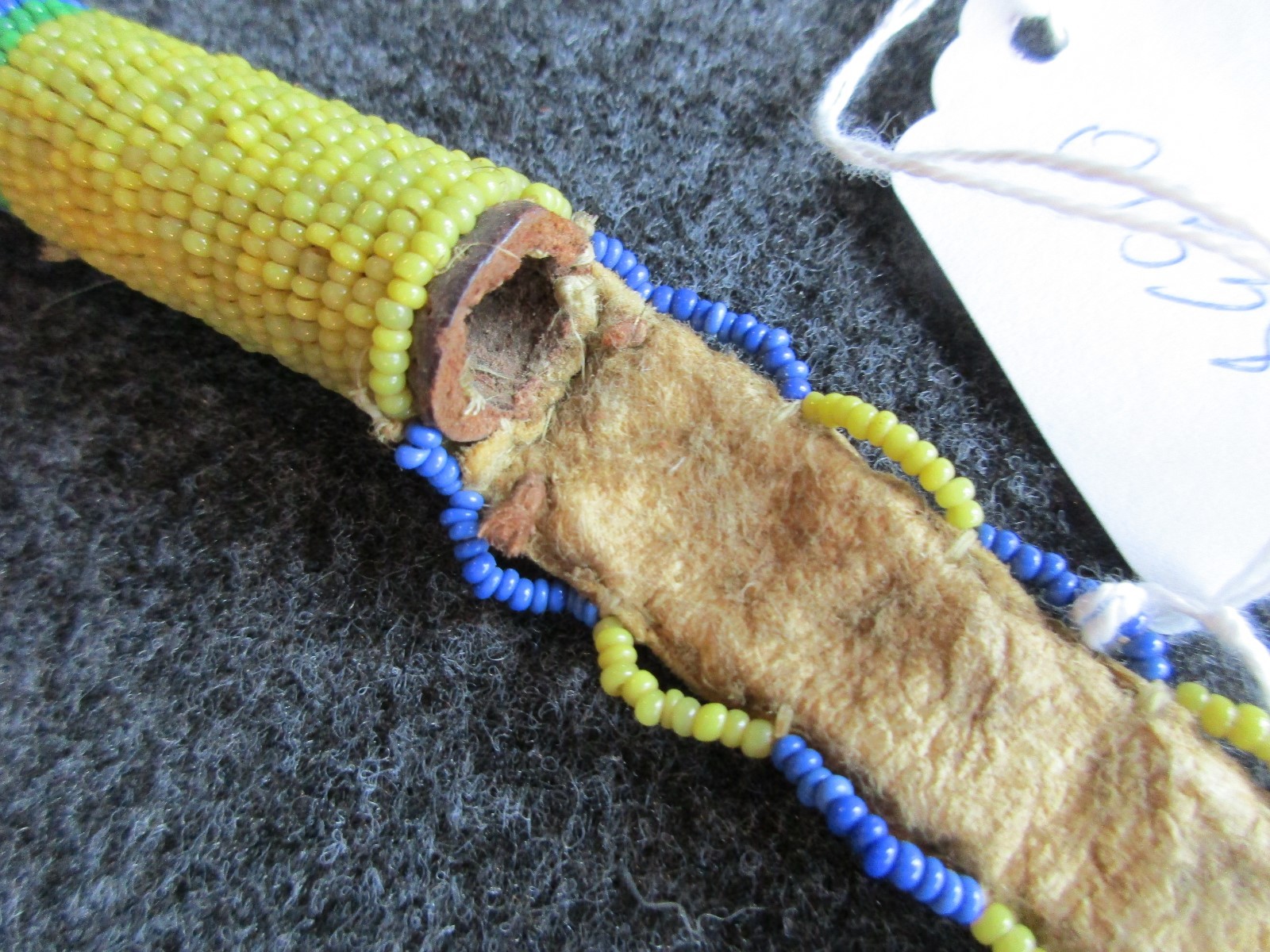 PLAINS INDIAN BEADED LEATHER AWL CASE, NATIVE AMERICAN AWL CASE #BUF ...