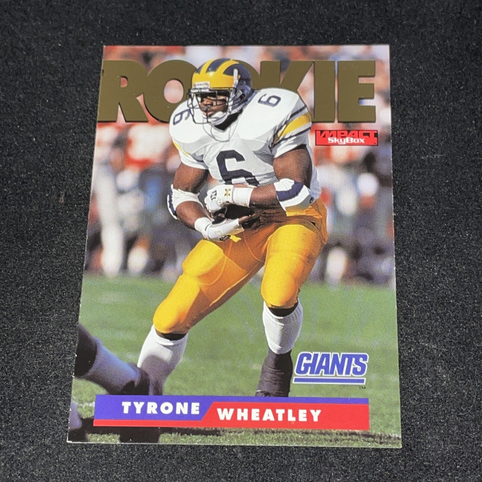 1995 SkyBox Impact Football Card #181 Tyrone Wheatley Rookie | eBay