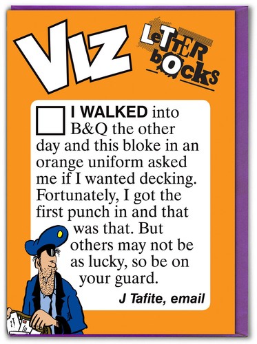 Viz Comic Letterbocks Funny Birthday Greetings Card RUDE Cheeky Joke ...