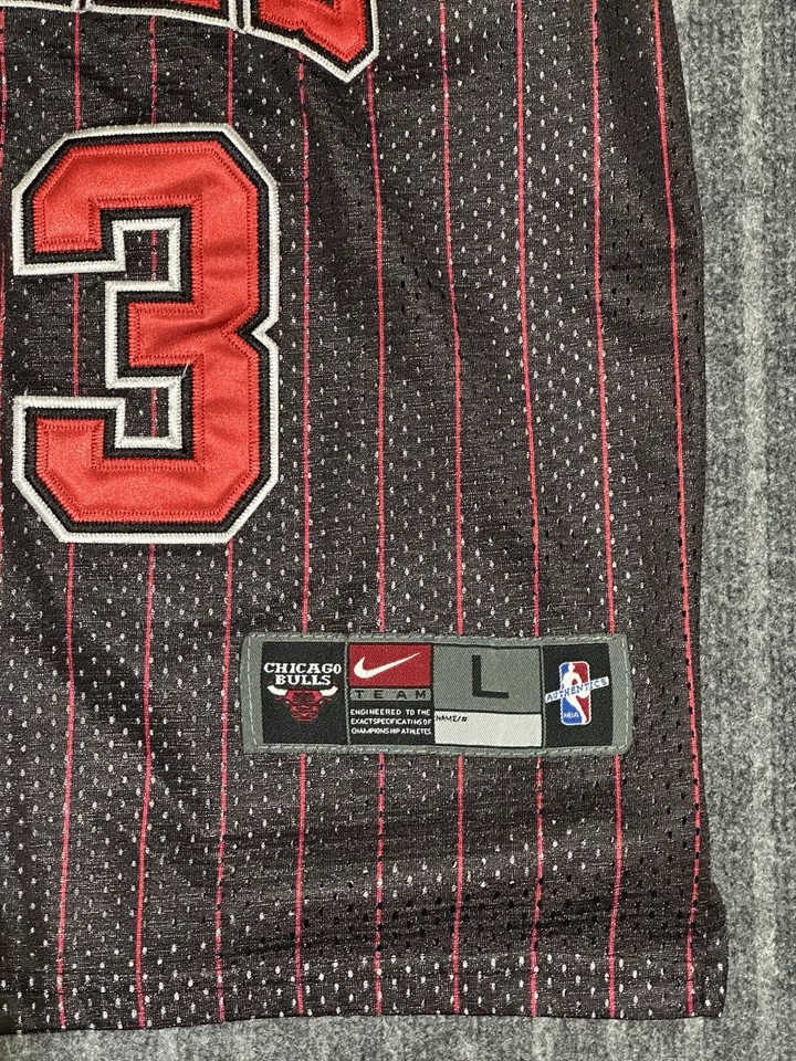 Vintage Nike Michael Jordan #23 Chicago Bulls Jersey Pinstripe Authentics | eBay