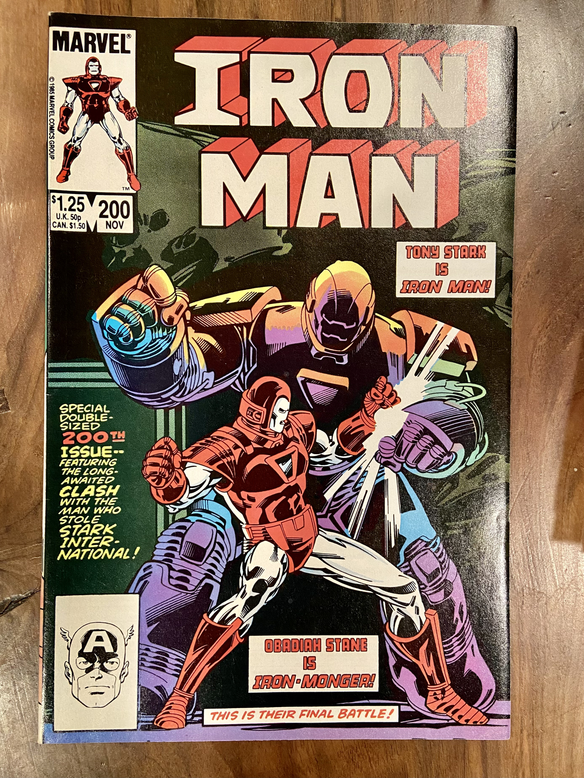 IRON MAN #200: TONY STARK RETURNS W/ NEW ARMOR — Unread copy — 1985 | eBay