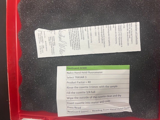 NALCO TRASAR 3 PEN FLUOROMETER 060-TSR3PENIIX.88 WITH CASE | eBay