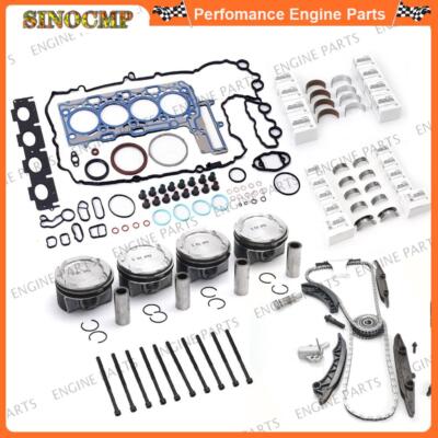 B46 B48 2.0L Engine Overhaul Rebuild Kit CR 10.2:1 w/ Timing for BMW ...