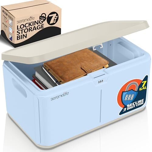 Lockable Shipping Totes Wood Locking Storage Box With Tray 6 Pieces
