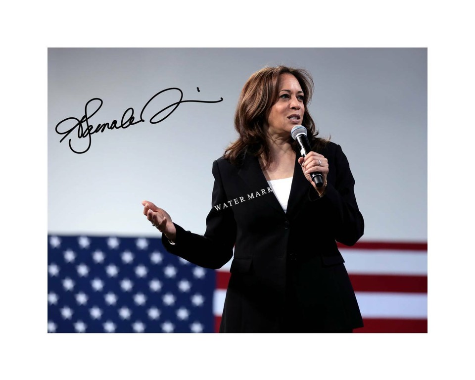 Kamala Harris 8x10 Signed photo presidential candidate democrat ...
