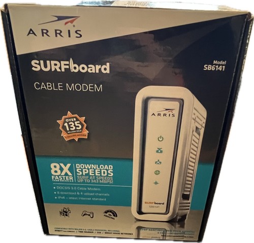 ARRIS SURFboard SB6141 Docsis 3.0 Cable Modem - MODEM ONLY - NO CORDS ...