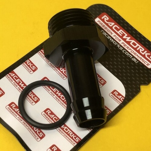 AN6 ORB to 10 mm 3/8" Barb port adapter -6AN O'ring Black RWF-414-06 ...