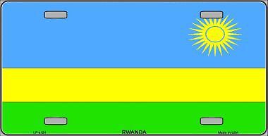 Rwanda Flag Metal Novelty License Plate Tag LP4131 | eBay