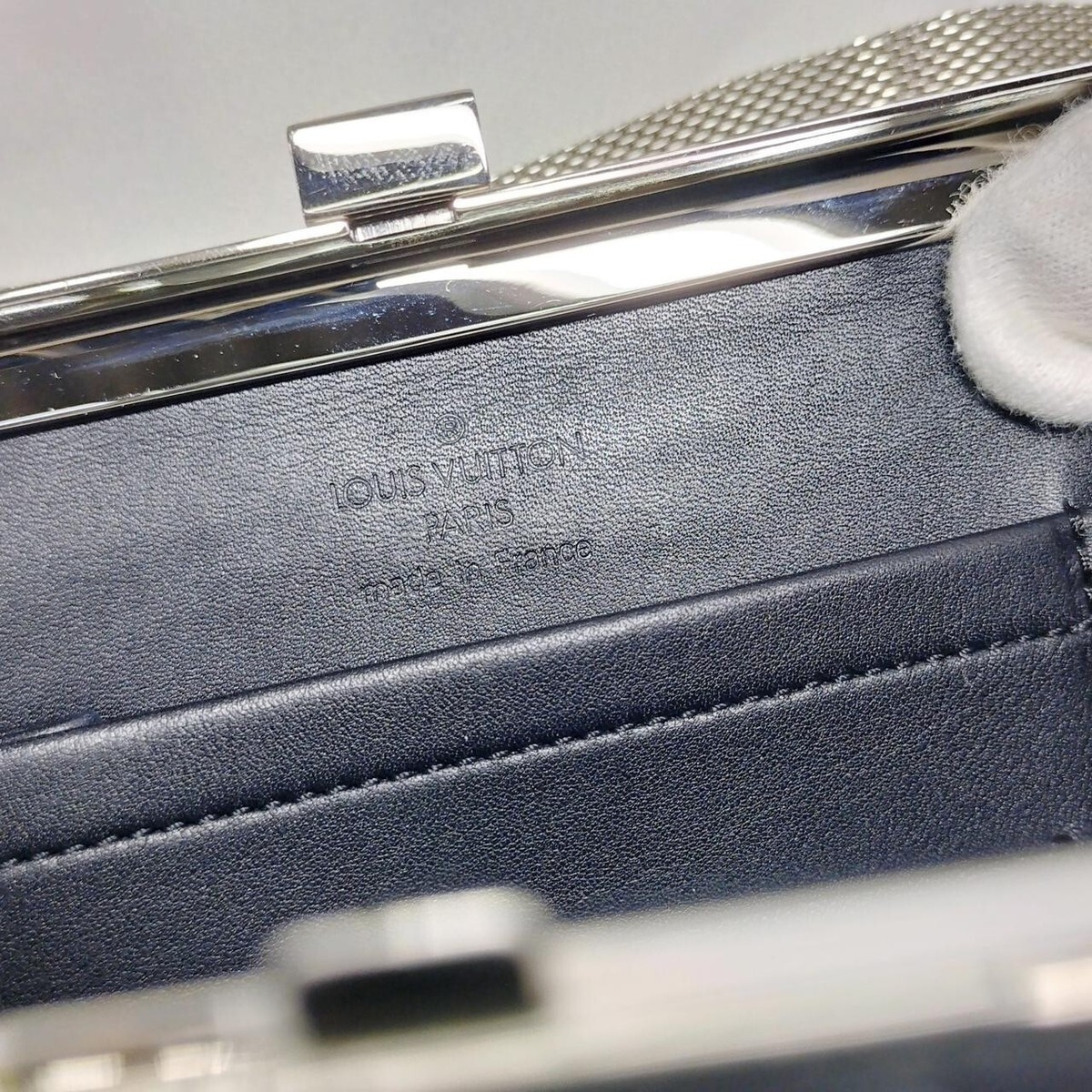 LOUIS VUITTON Monogram Satin Hand Bag Ange MM M92101 Used LOUIS VUITTON Monogram Satin Hand Bag Ange MM M92101 Used