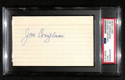 Jimmy Conzelman HOF Signed 3x5 Index Card Providence PSA/DNA 184202 | eBay