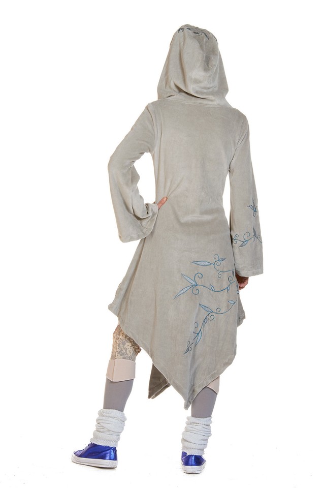 Velvet Faery Goddess Jacket, Boho Goa Psy Trance Coat Plus Size Pagan ...