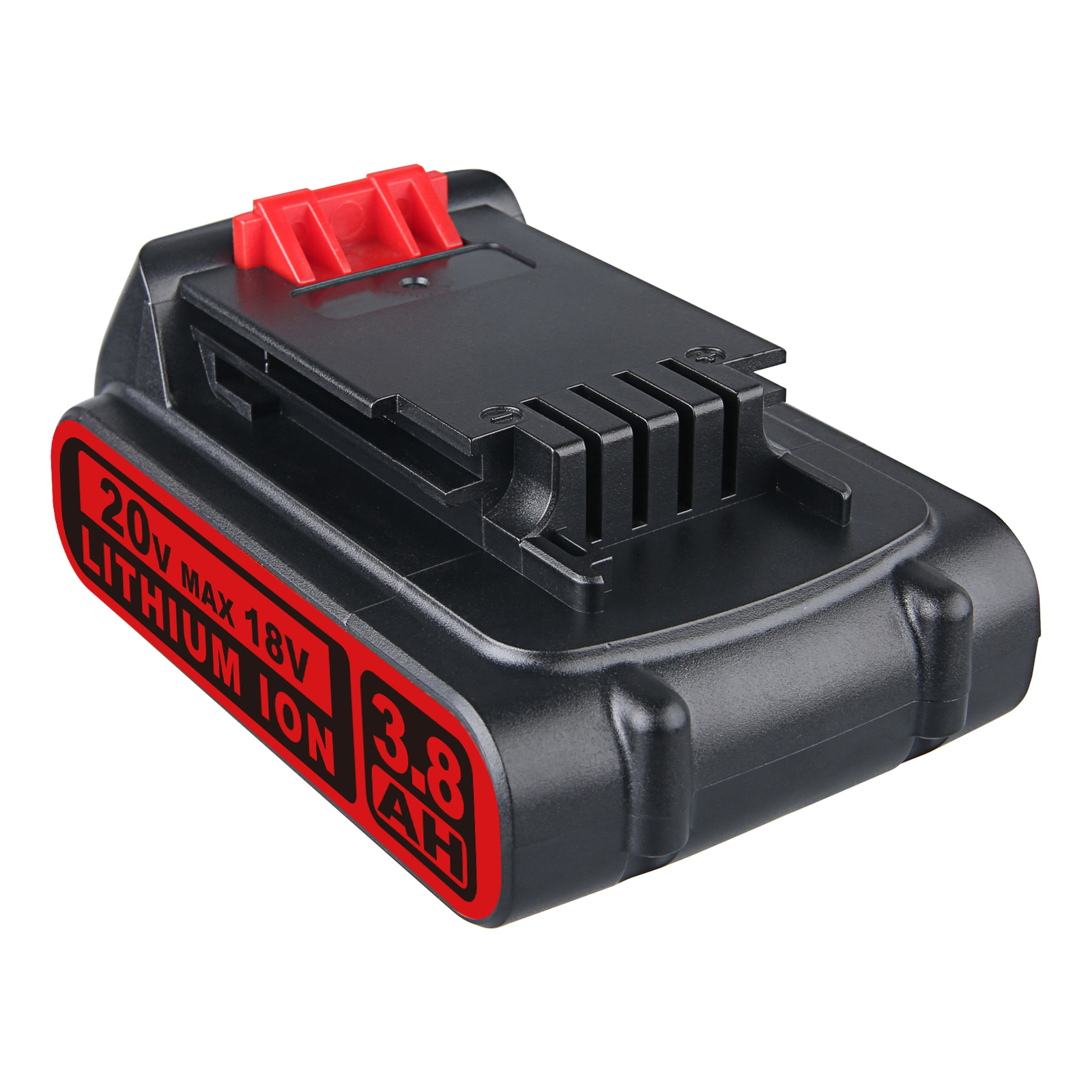 2Pack 20V Lithium-ion 3.8Ah Battery for BLACK+DECKER 20 Volt LBXR20 ...