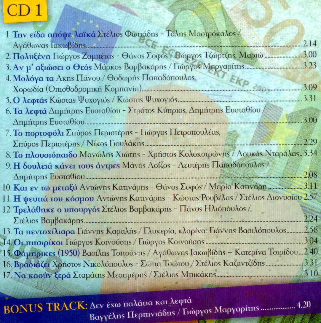 GLYKERIA, Dionisiou, MARIO, Bikakis, MARGARITIS (TA LAIKA TIS KRISIS ...