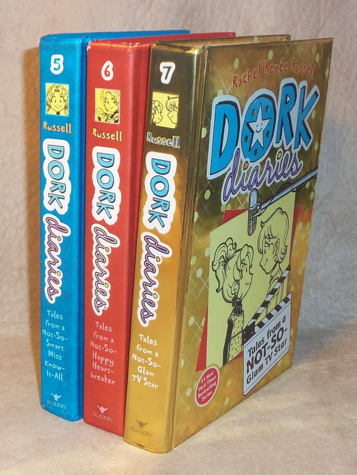 DORK DIARIES Book Lot Of 3 Nice Hardcovers: #5, 6, 7 by Rachel Renee ...
