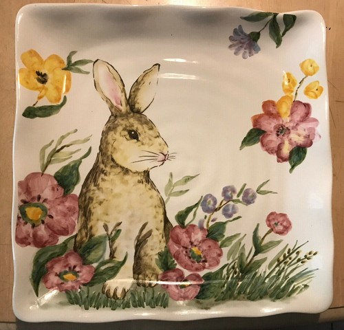 Maxcera Spring Collection 11” Dinner Plate Bunny | eBay