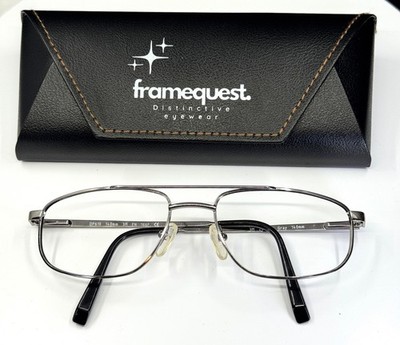 VTG 3M DP610 EN 166F GREY Unisex Silver Oval Full Rim Eyeglasses FRAMES ...