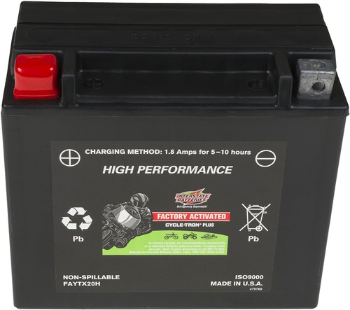 YTX20H 12V 18Ah Powersports Battery 310CCA Factory Activated SLA AGM ...