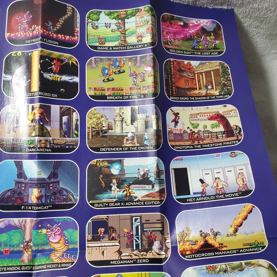 Nintendo Official Gameboy Advance To GameCube Link Cable Ad Brochure ...