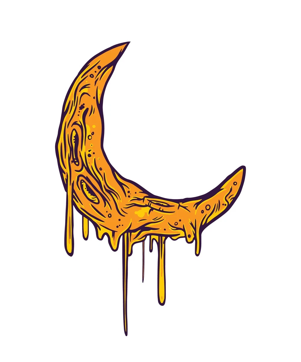 Trippy Moon Drawings