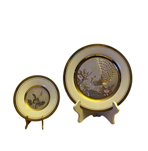 2PC VANTAGE THE ART OF CHOKIN PLATE, 24K GOLD EDGED, PLATE#3127 | eBay