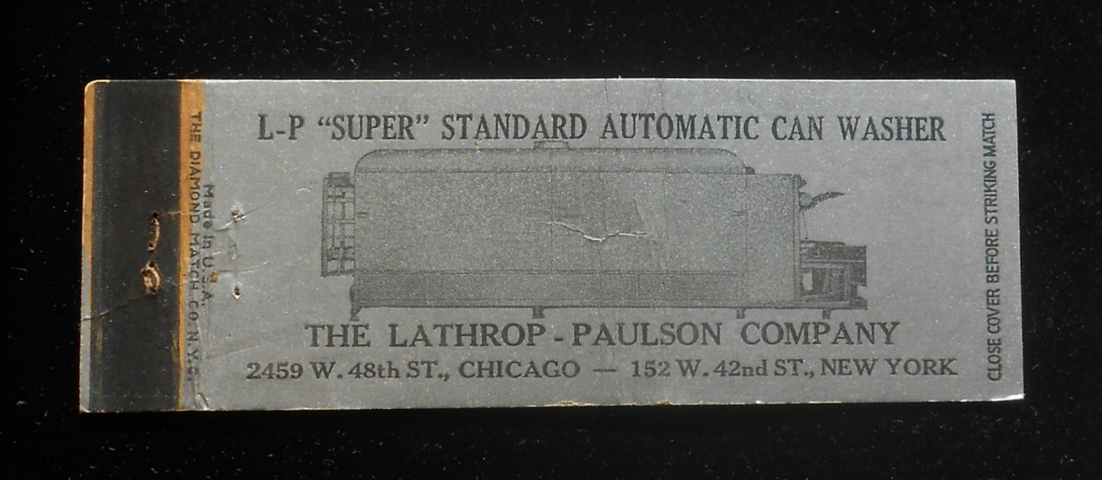 1940s Full Length Automatic Can Washer The Lathrop-Paulson Company ...