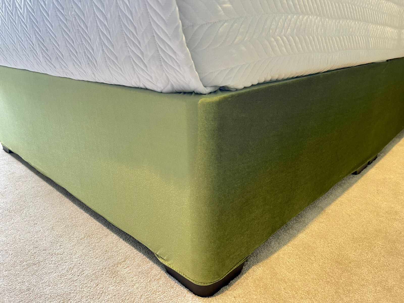 Deluxe Velour Velvet Elasticated Bed Valance | Divan Base Cover | Bed ...