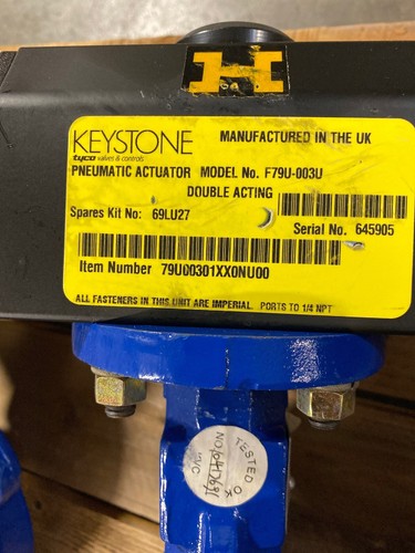 KEYSTONE F79U-003U w/ KEYSTONE FIG. 221 BUTTERFLY VALVE | eBay