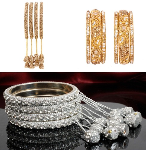Indian Bollywood Wedding LCT Stone Bangles Bracelet Ethnic Fashion Jewelry Set | eBay