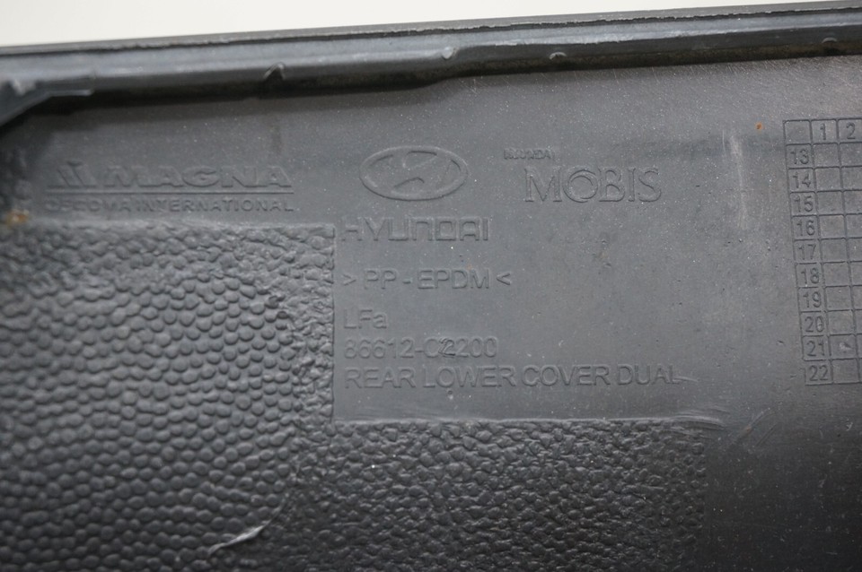 2015-2017 HYUNDAI SONATA REAR LOWER BUMPER VALANCE 86612-C2200 OEM 15 ...