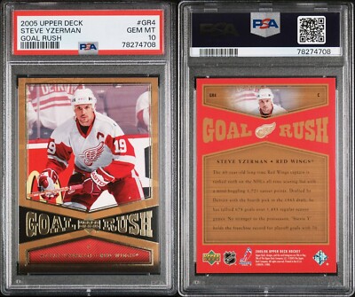 2005-06 Upper Deck Goal Rush Steve Yzerman PSA 10 GEM MINT INSERT SP | eBay