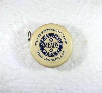 Antique Advertising Celluloid Tape Measure Mead's, Pablum For Superior Growth | eBay