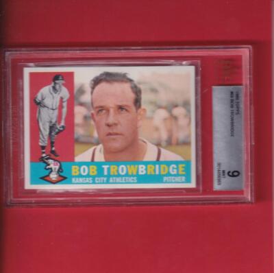 1960 Topps #66 Bob Trowbridge BVG Mint 9 Kansas City Athletics #24477 ...