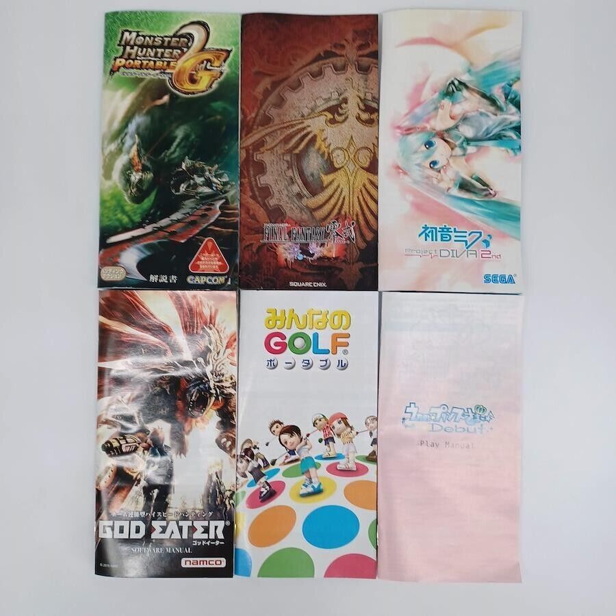 Sony PSP Lot of 6 Monster Hunter Dissidia FF Miku Hatsune etc CIB NTSC ...