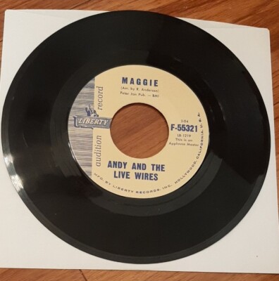 SURF ROCK Andy and the Live Wires promo 45 Maggie / You've Done It ...