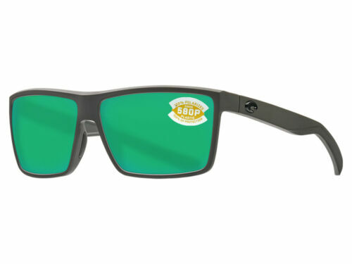 NEW Costa Del Mar RINCONCITO Matte Gray Green Mirror 580 Plastic 580P ...