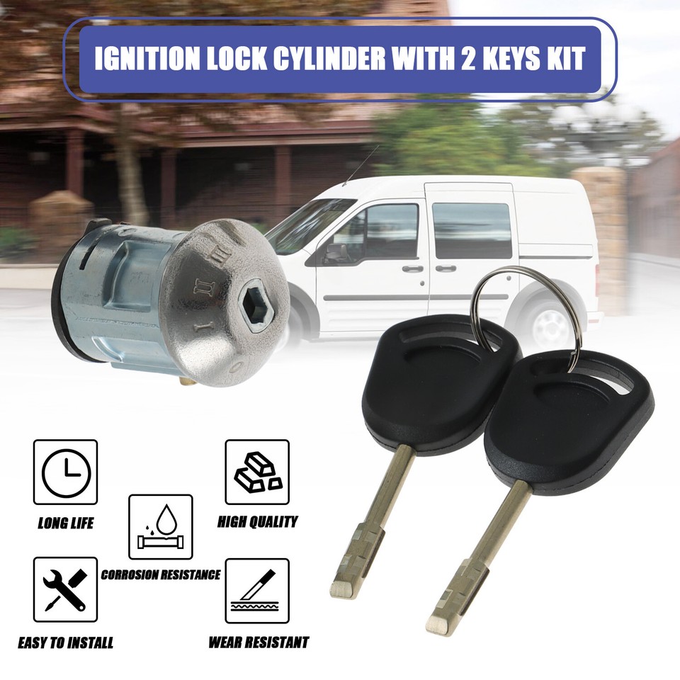 Car Start Lock Cylinder & Two Keys Kit for 2010-2013 Ford Transit ...