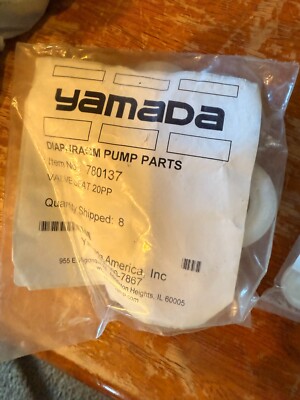 NEW OEM LOT of 8 Yamada Double Air Diaphragm Pump Valve Seat 20PP ...