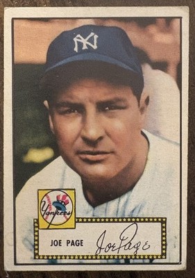 1952 Topps Set-Break # 48 Joe Page Yankees VG-VGEX (crease) — Red Back ...