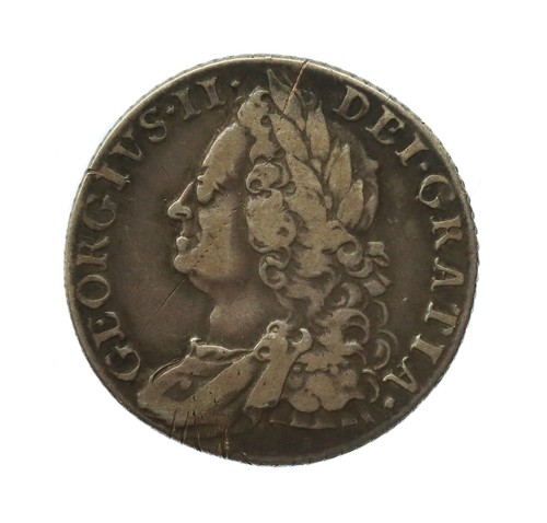 1758 George II Silver One Shilling Coin #15 | eBay