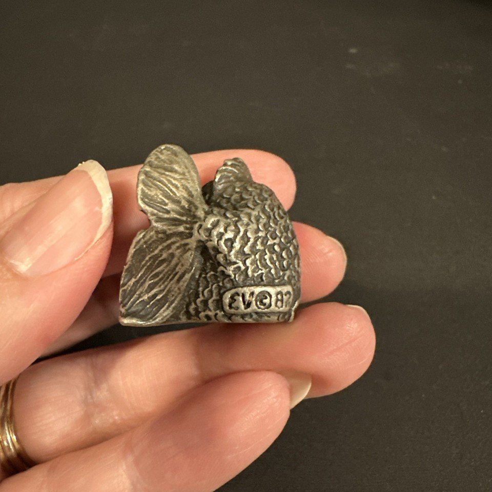 E. Vincent Pewter Fish Thimble EV 87 | eBay