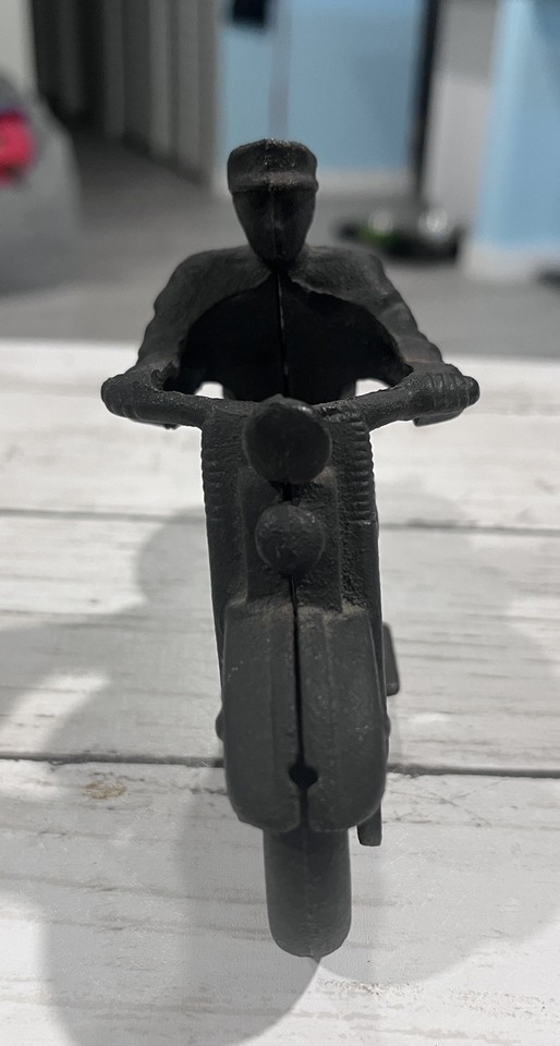 1930s Vintage Cast iron patrol cop On Motorcycle | eBay
