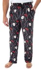 Friday The 13th Men's Jason Hockey Mask Allover Pattern Sleep Pajama ...
