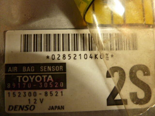 NY320-2 OEM WARRANTY 2006 LEXUS GS300 GS430 SRS SAFETY CONTROL MODULE ...
